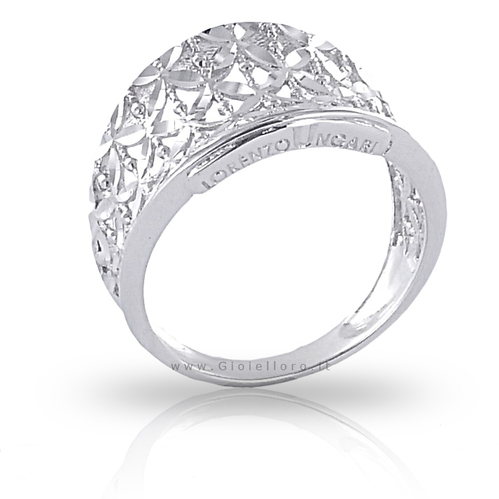 Anello in oro Bianco Lorenzo Ungari collezione Le Scintille ...