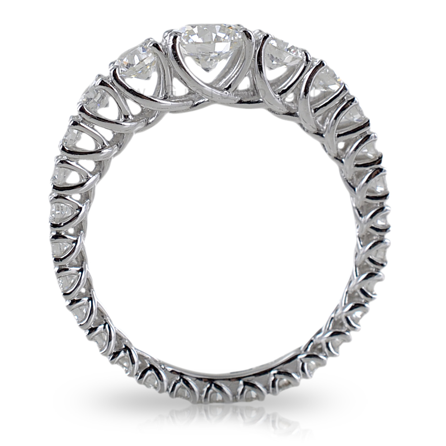 Anello fede Eternity in oro e Diamanti Dluce collezione Grace ...
