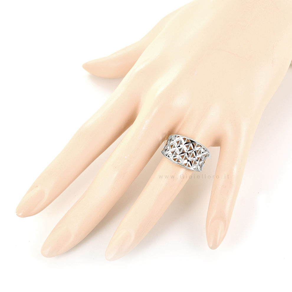 Anello in oro Bianco Lorenzo Ungari collezione Le Scintille ...