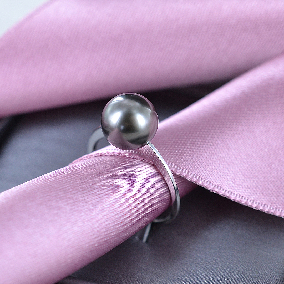 Anello con Perla nera Tahiti | Gioielloro.it - La tua gioielleria online