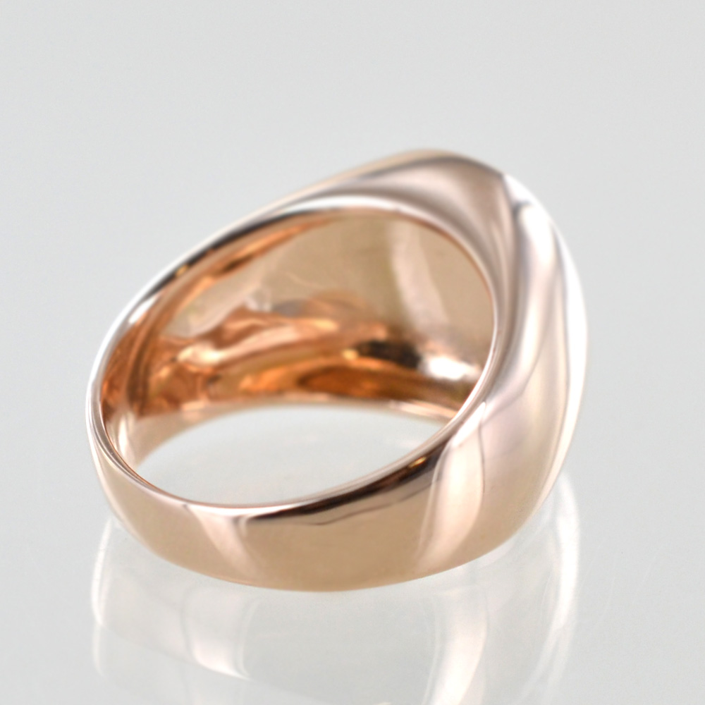 Anello da donna da mignolo con scudo in oro rosa | Gioielloro.it - La ...