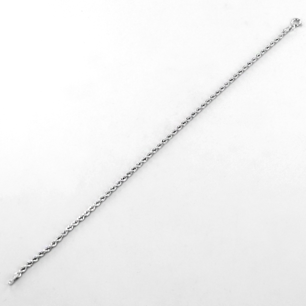 Bracciale maglia fune in oro bianco - Oreficeria Aretina | Gioielloro ...