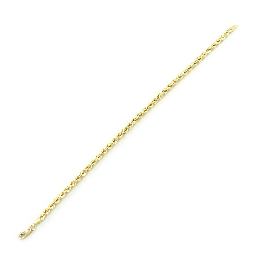 Bracciale maglia fune in oro giallo 18 cm - Oreficeria Aretina ...
