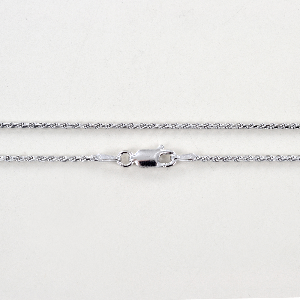 Catena a corda in argento 50 cm maglia fune | Gioielloro.it - La tua ...