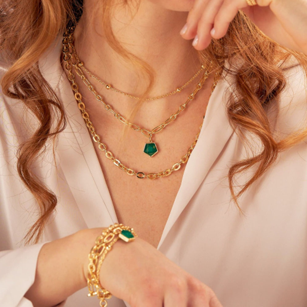 Collana a tre fili con mix catene fantasia | Gioielloro.it - La tua ...