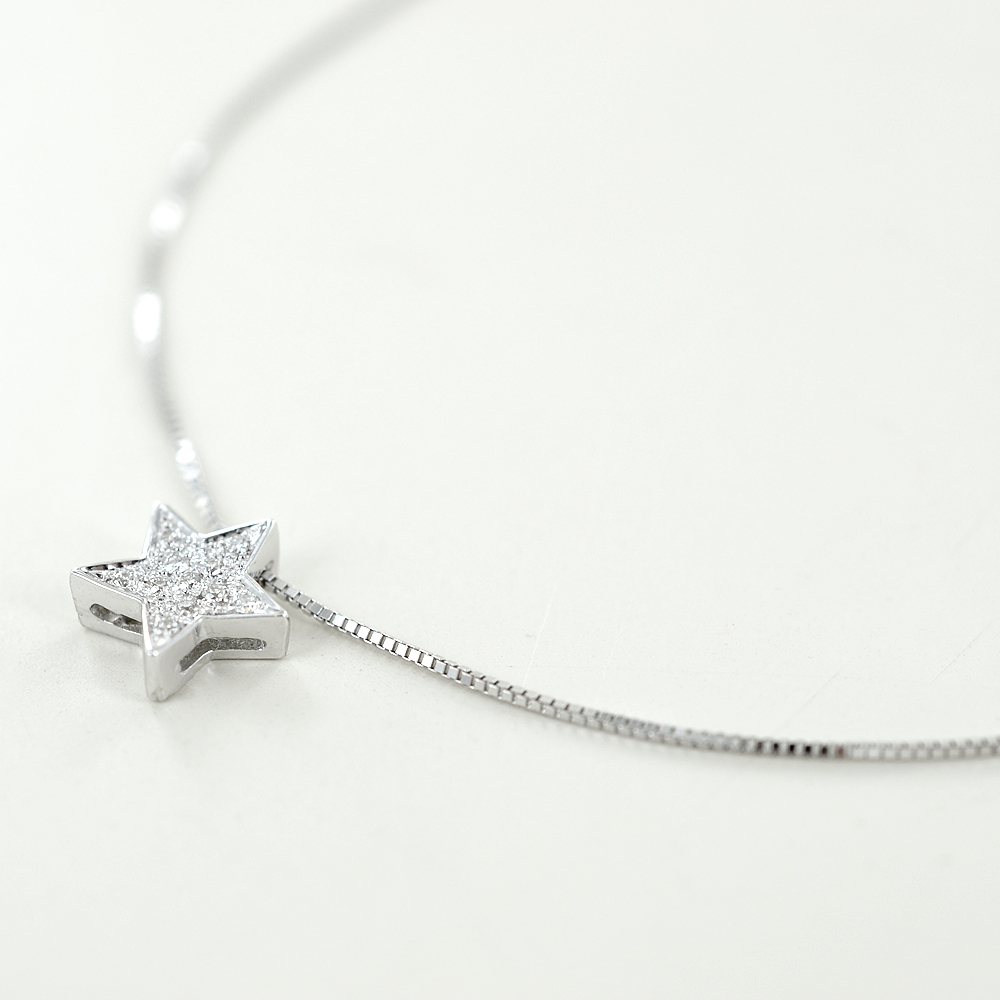 Collana con ciondolo Stella con Diamanti collezione Grace | Gioielloro ...