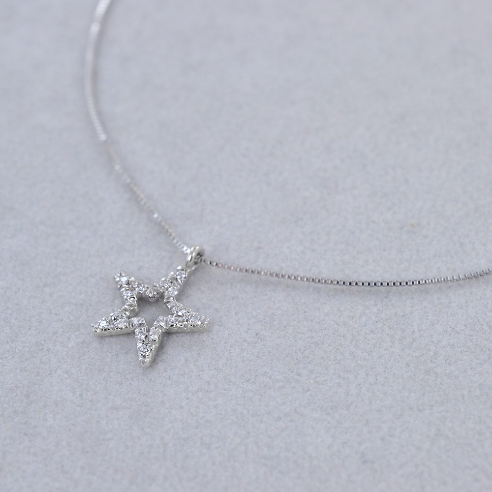 Collana con ciondolo Stella Traforata con Diamanti | Gioielloro.it - La ...